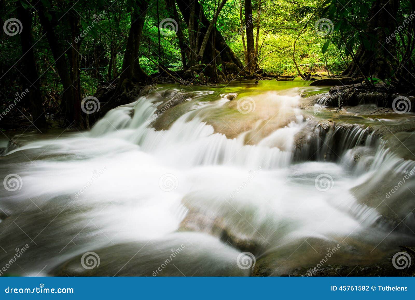 Splash of Waterfall stock photo. Image of green, nature - 45761582