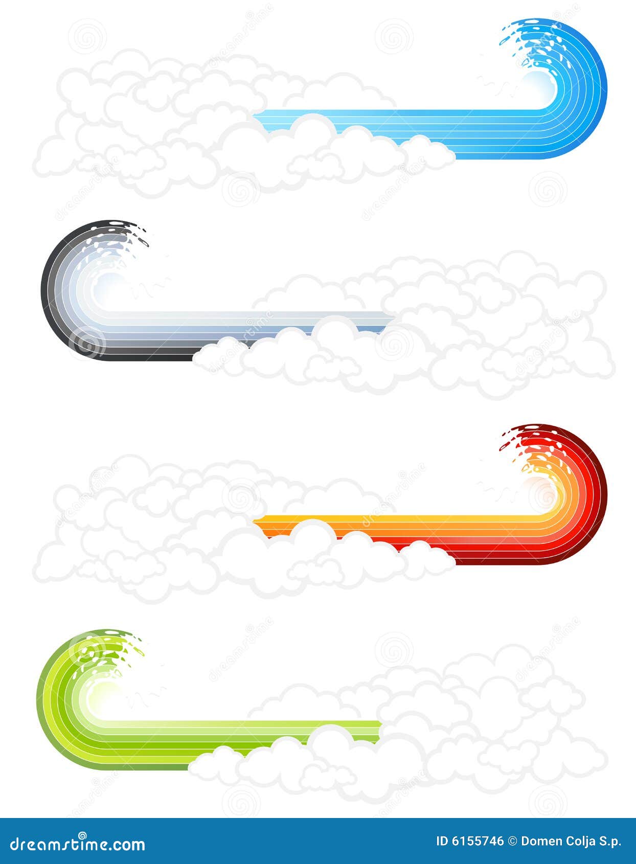 Splash Wave Cloudy Elements Stock Vector - Illustration of nature ...