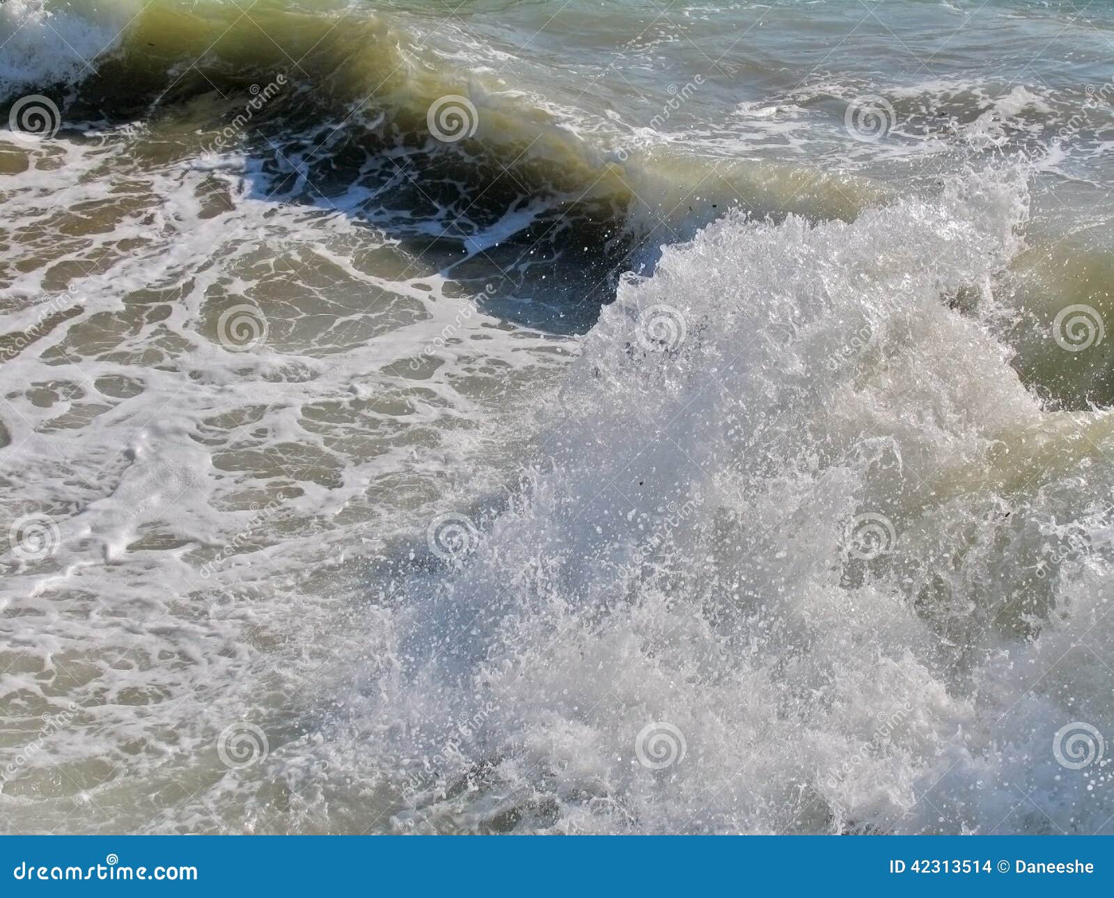 The Splash of Waves of the Sea Stock Photo - Image of seaside, glare ...