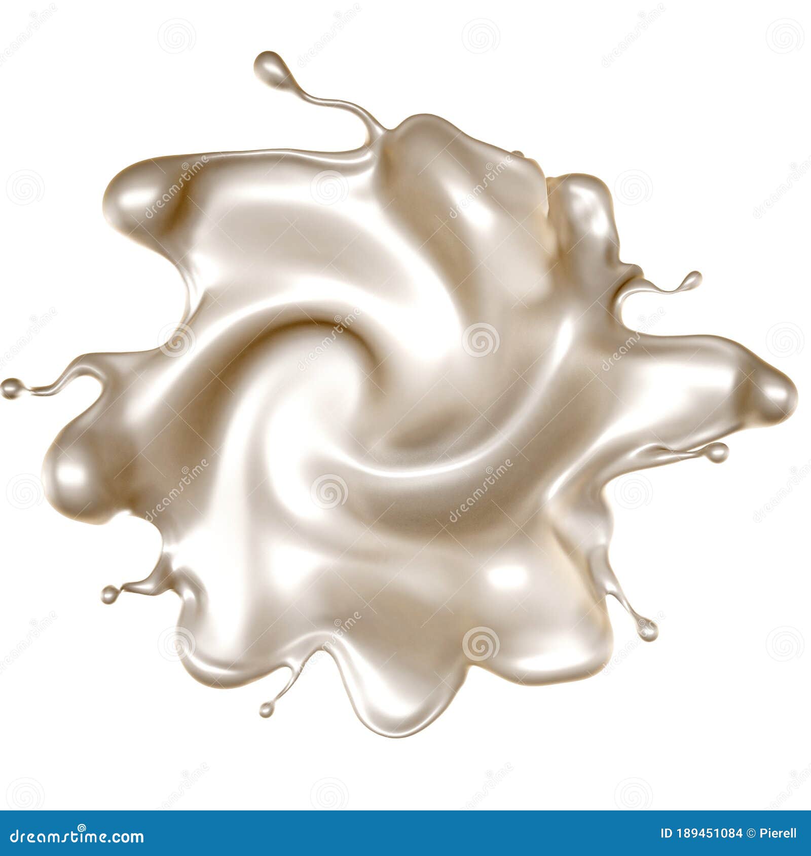 A Splash of White Paint. 3d Illustration, 3d Rendering Stock ...