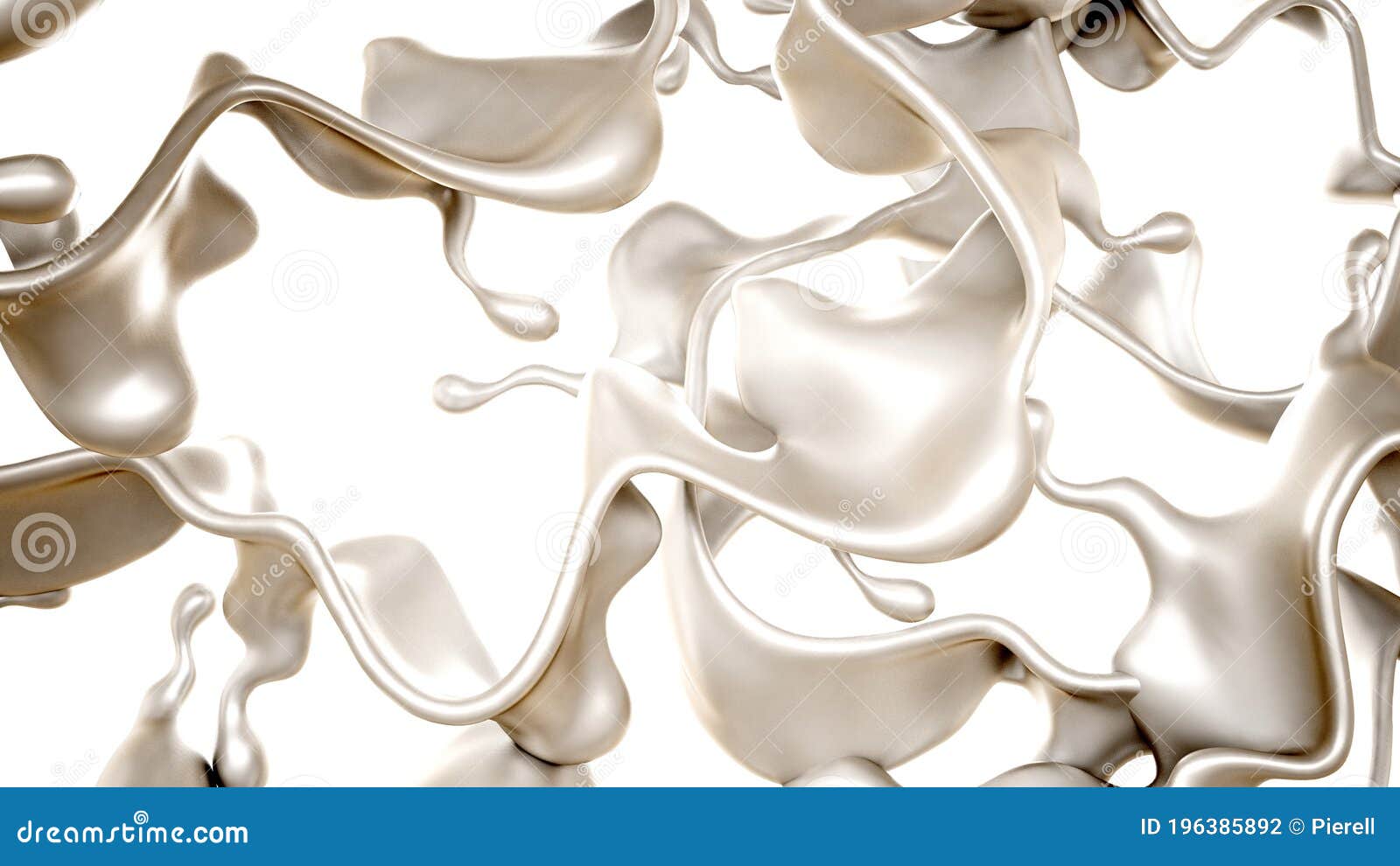 A Splash of White Paint. 3d Illustration, 3d Rendering Stock ...