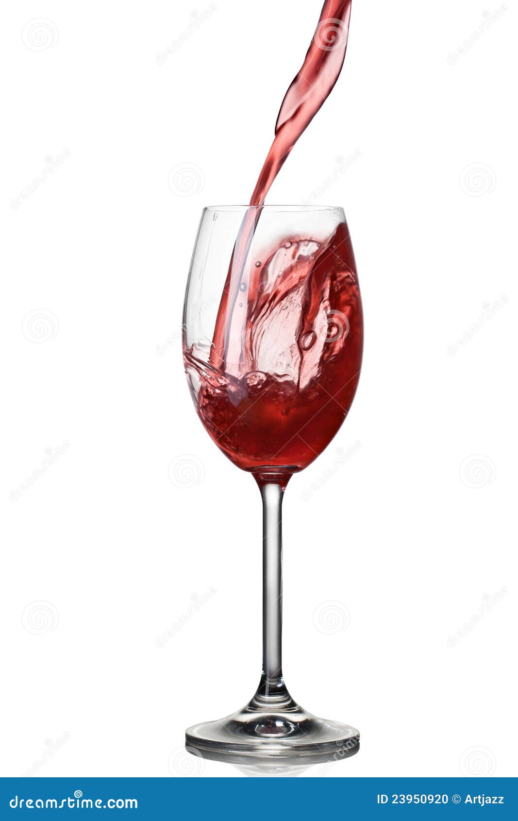 Splash of Wine in Glass Isolated Stock Photo - Image of beverage ...