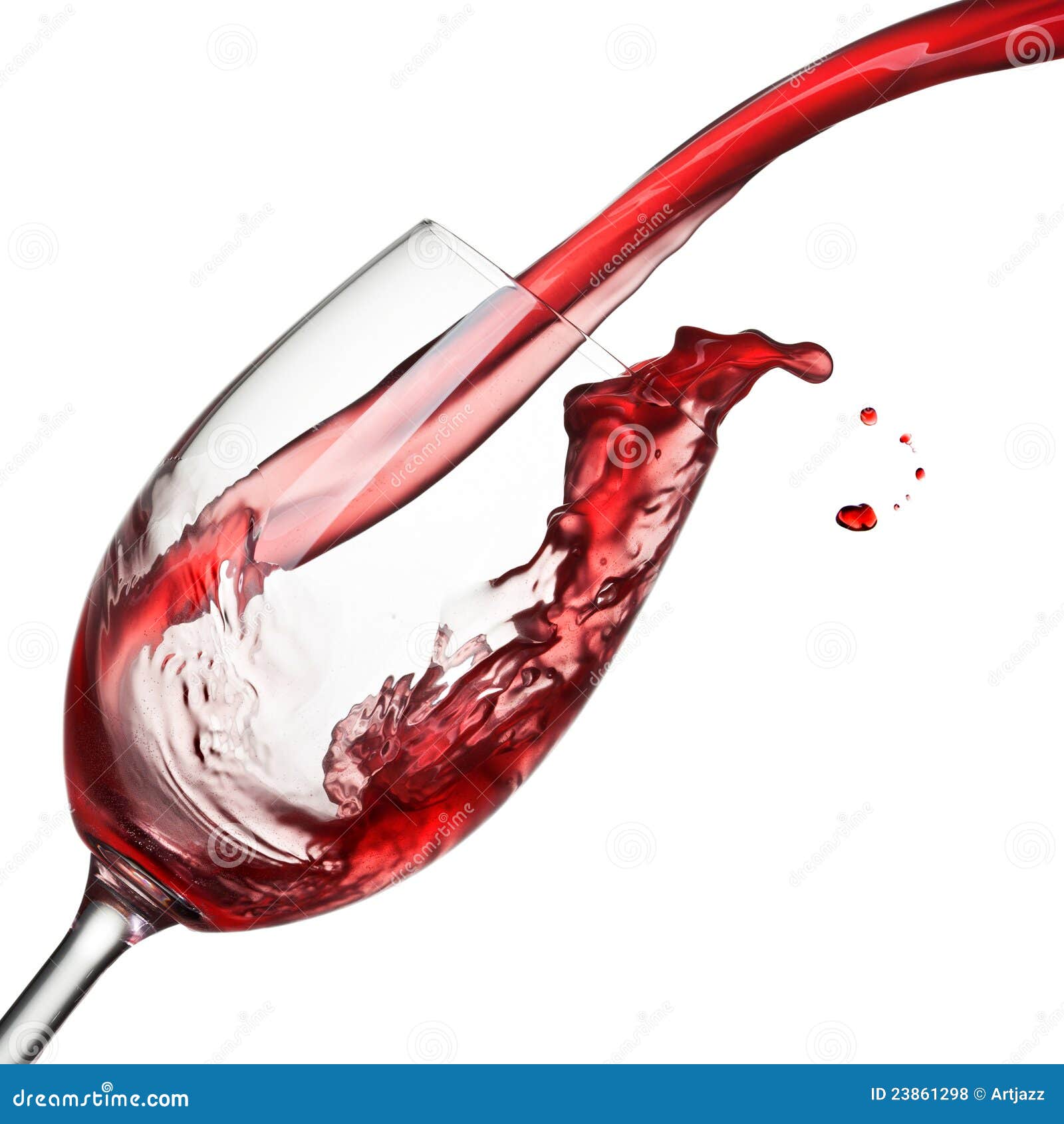 Splash Of Wine Isolated Royalty-Free Stock Photography | CartoonDealer ...