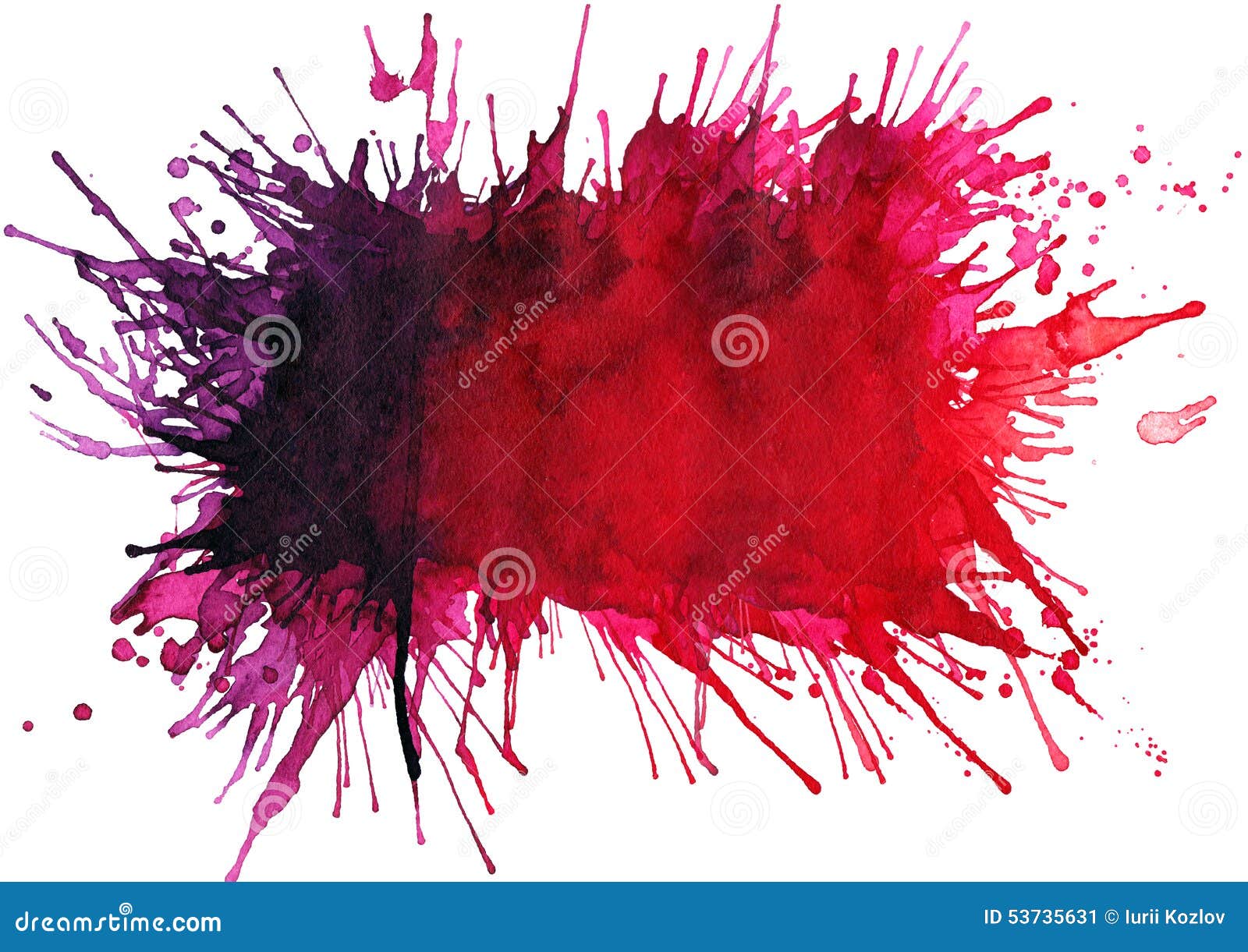 Splashes banner stock illustration. Illustration of color - 53735631