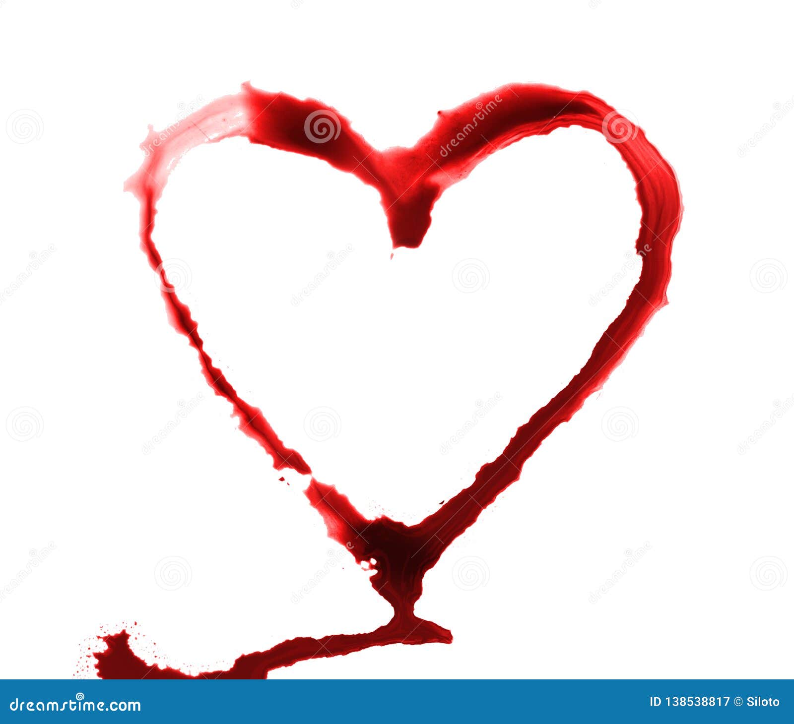 Splashes of Color Forming Heart Stock Image - Image of blotch, cherish ...