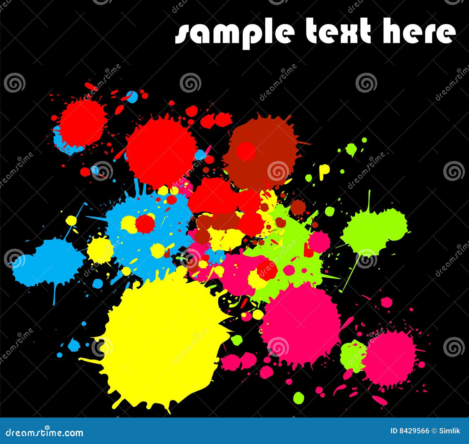 Splashes design stock vector. Illustration of graffiti - 8429566