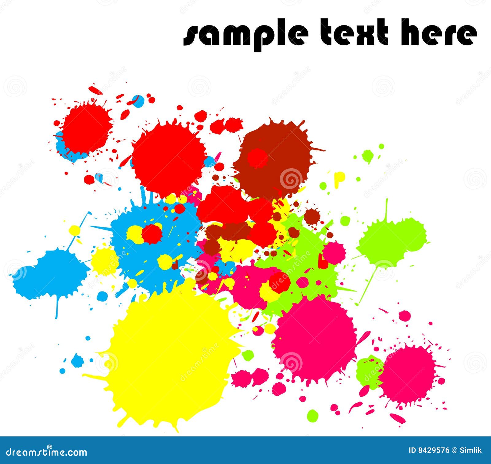 Splashes design stock vector. Illustration of color, cool - 8429576