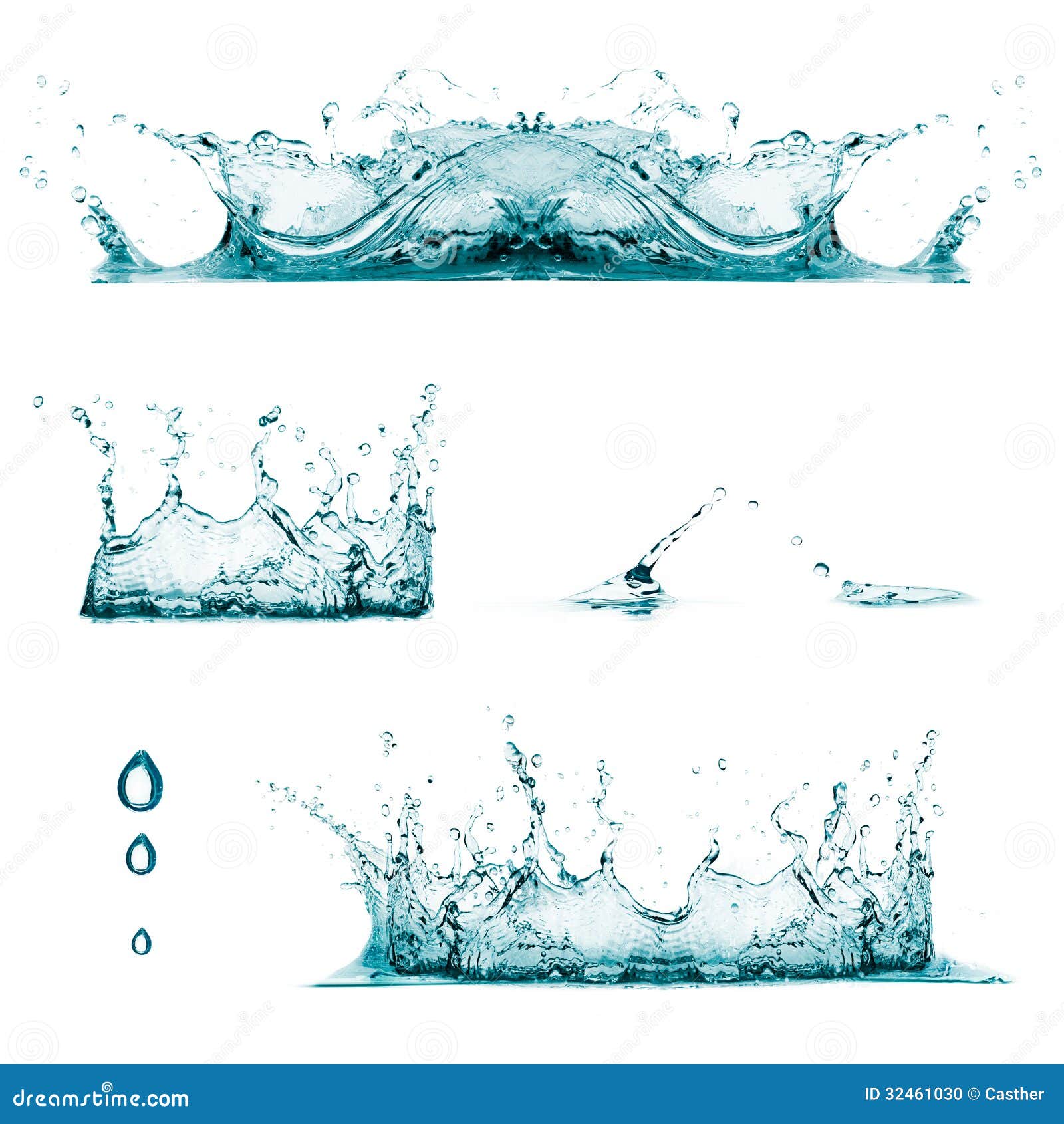 Splashes. Drops stock photo. Image of bubble, fresh, clean - 32461030