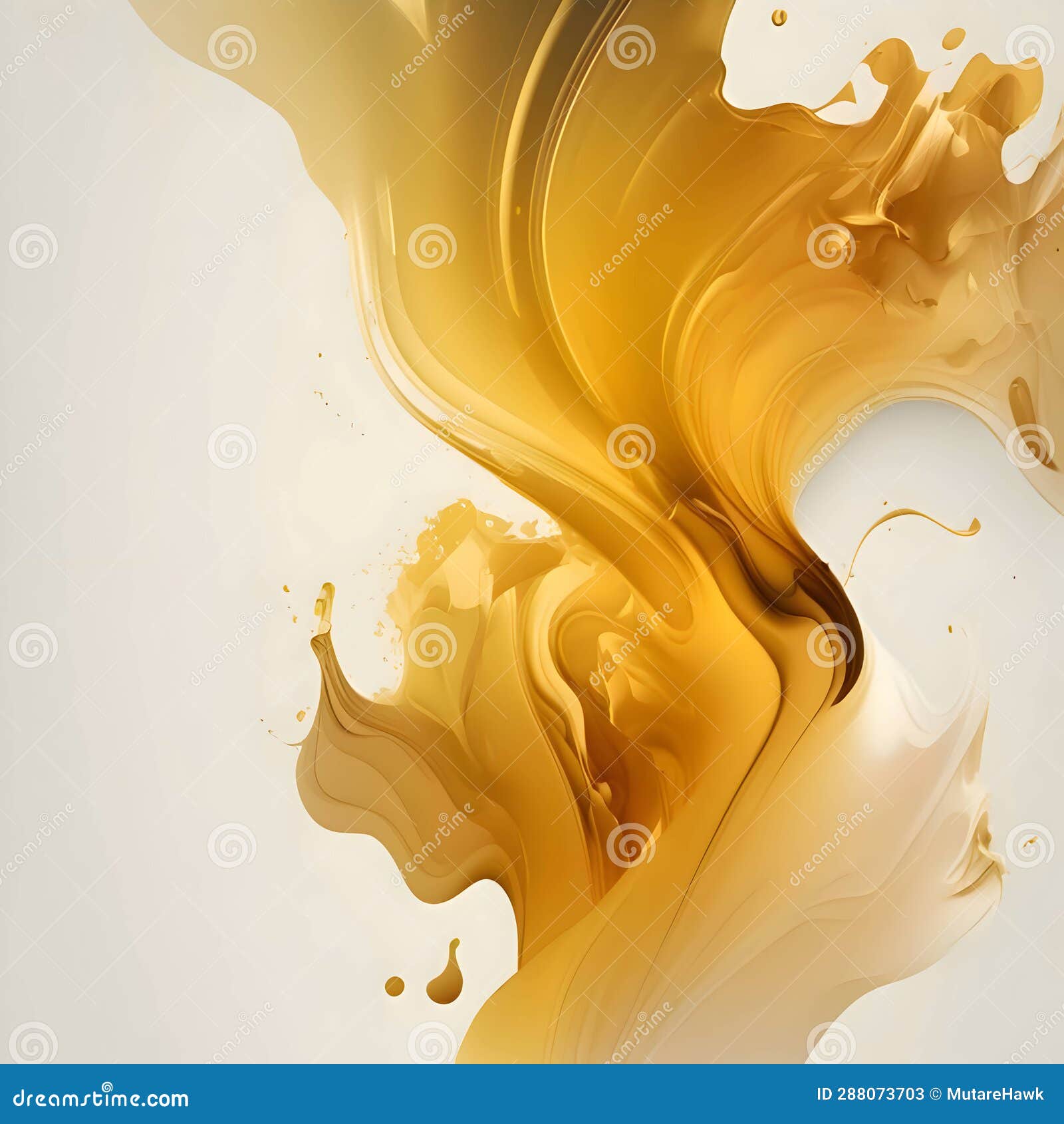 Splashes of Light Gold Paint As Abstract Background Wallpaper Stock ...