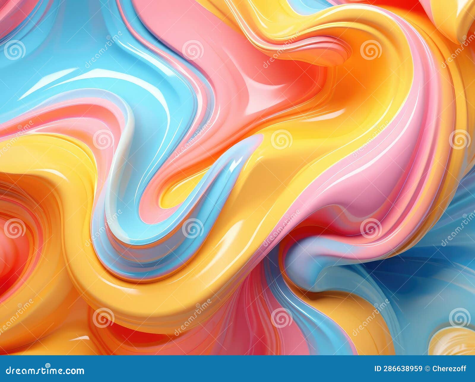 Splashes of Multi-colored Paint Stock Image - Image of flow, faded ...