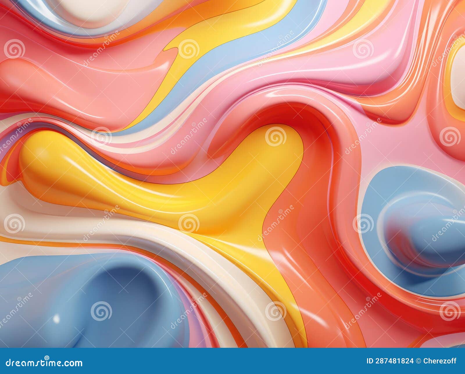 Splashes of Multi-colored Paint Stock Photo - Image of decoration ...