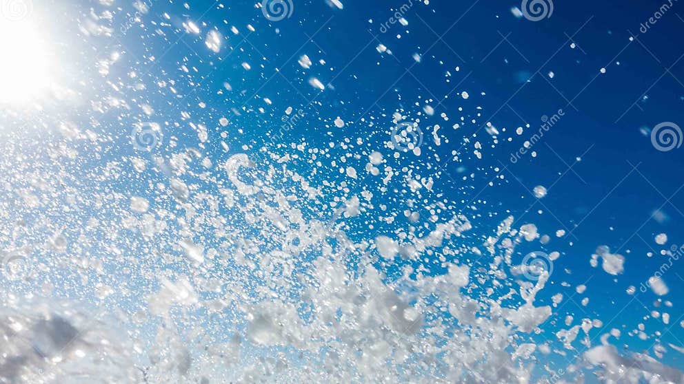 Splashes from Sea Waves on the Beach Stock Photo - Image of coast ...