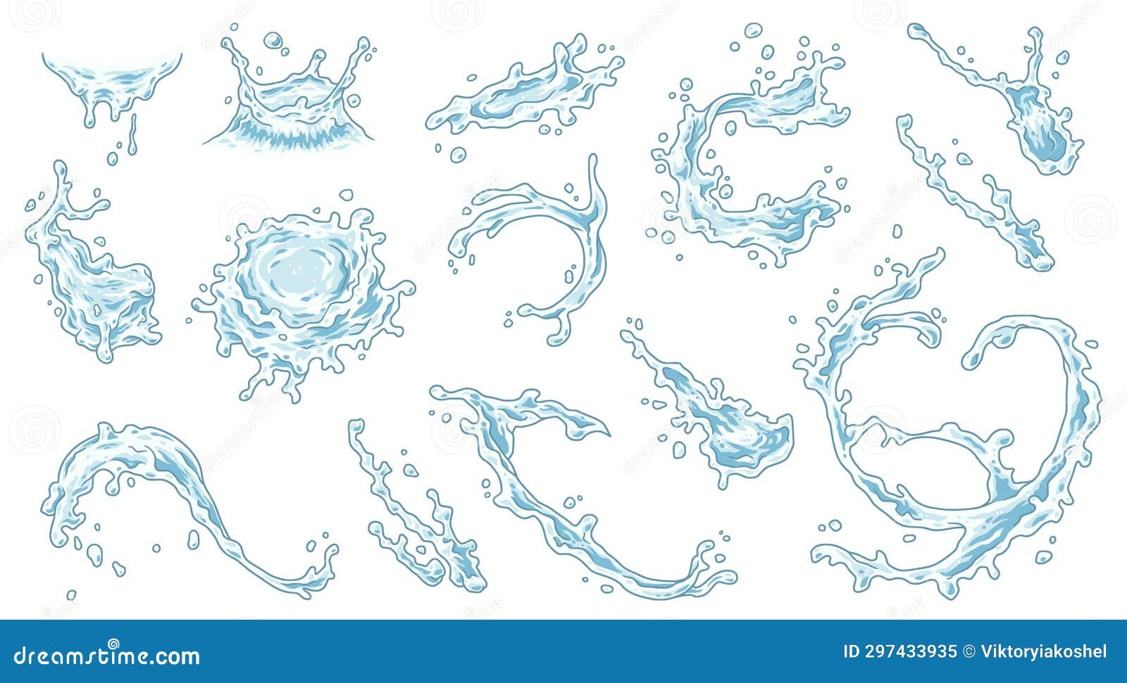 Splashes Set, Splattered Drops of Water: the Dynamic Element of Fresh ...