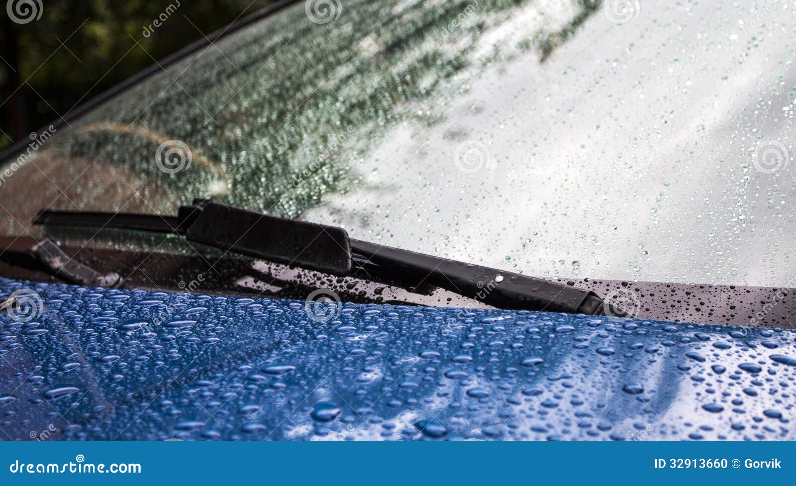 Splashes and Water Drops on of the Car Stock Photo - Image of design ...
