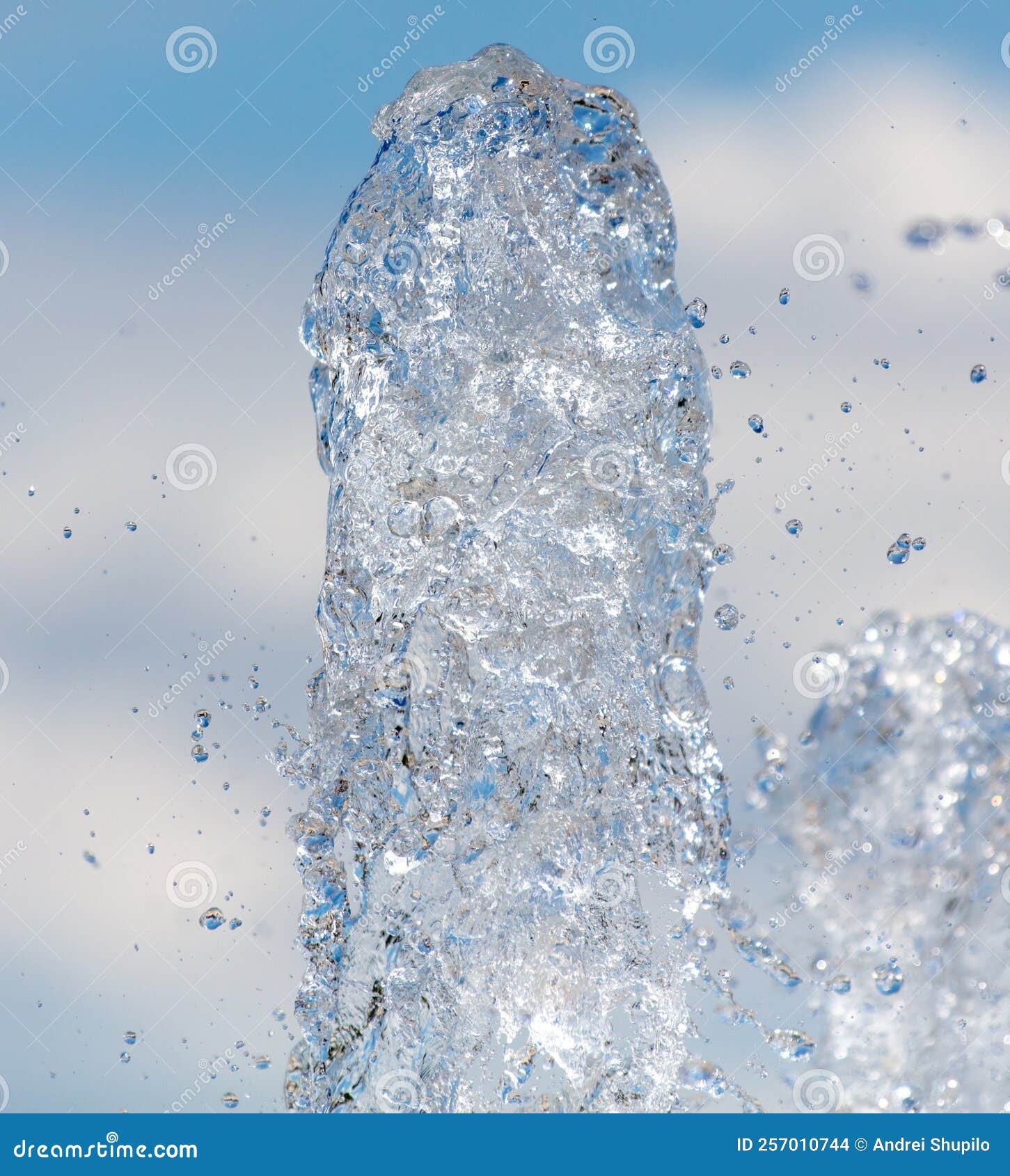 Splashes of Water in a Fountain As an Abstract Stock Photo - Image of ...