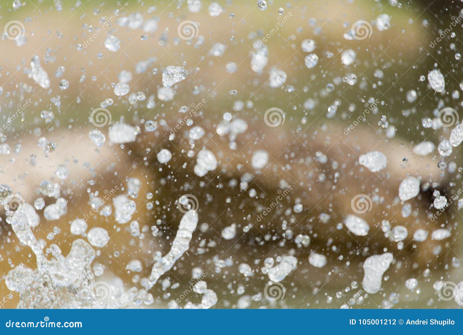 Splashes of Water in Nature Stock Photo - Image of environment, group ...