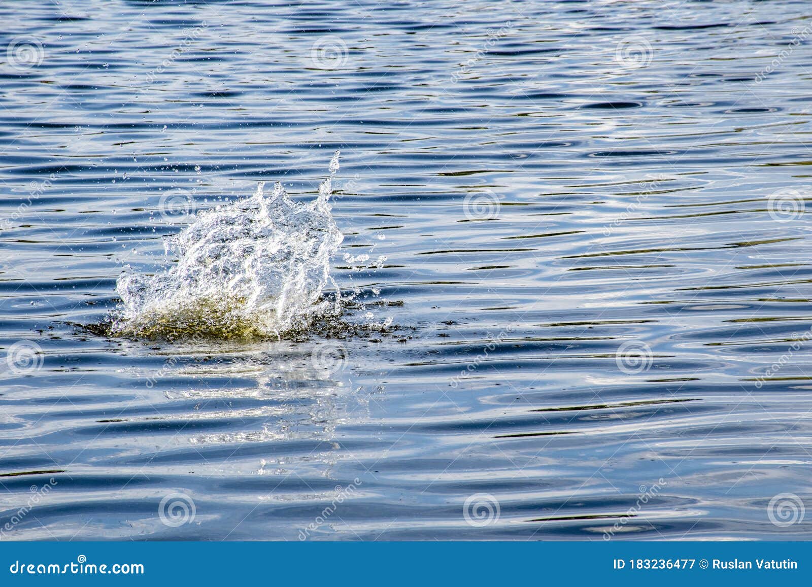 Splashes of Water at Sea, Explosion of Water. Stock Image - Image of ...