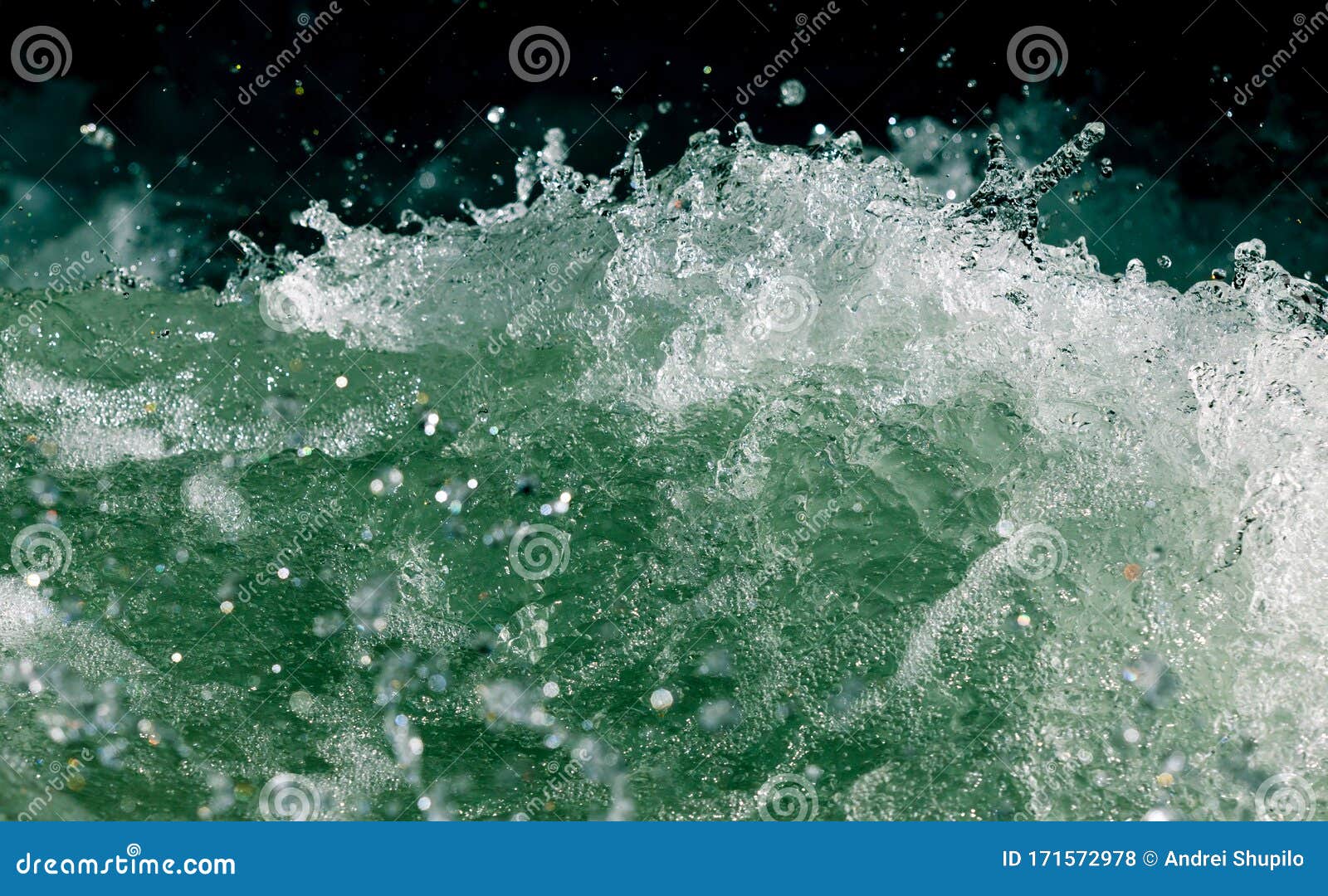 Splashes of Water from the Waves in the Sea Stock Photo - Image of ...