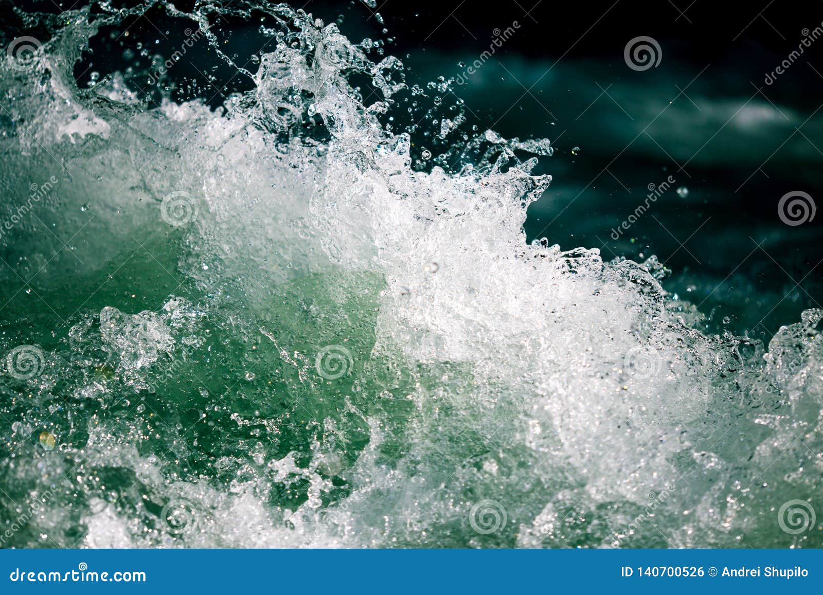 Splashes of Water from the Waves in the Sea Stock Photo - Image of ...