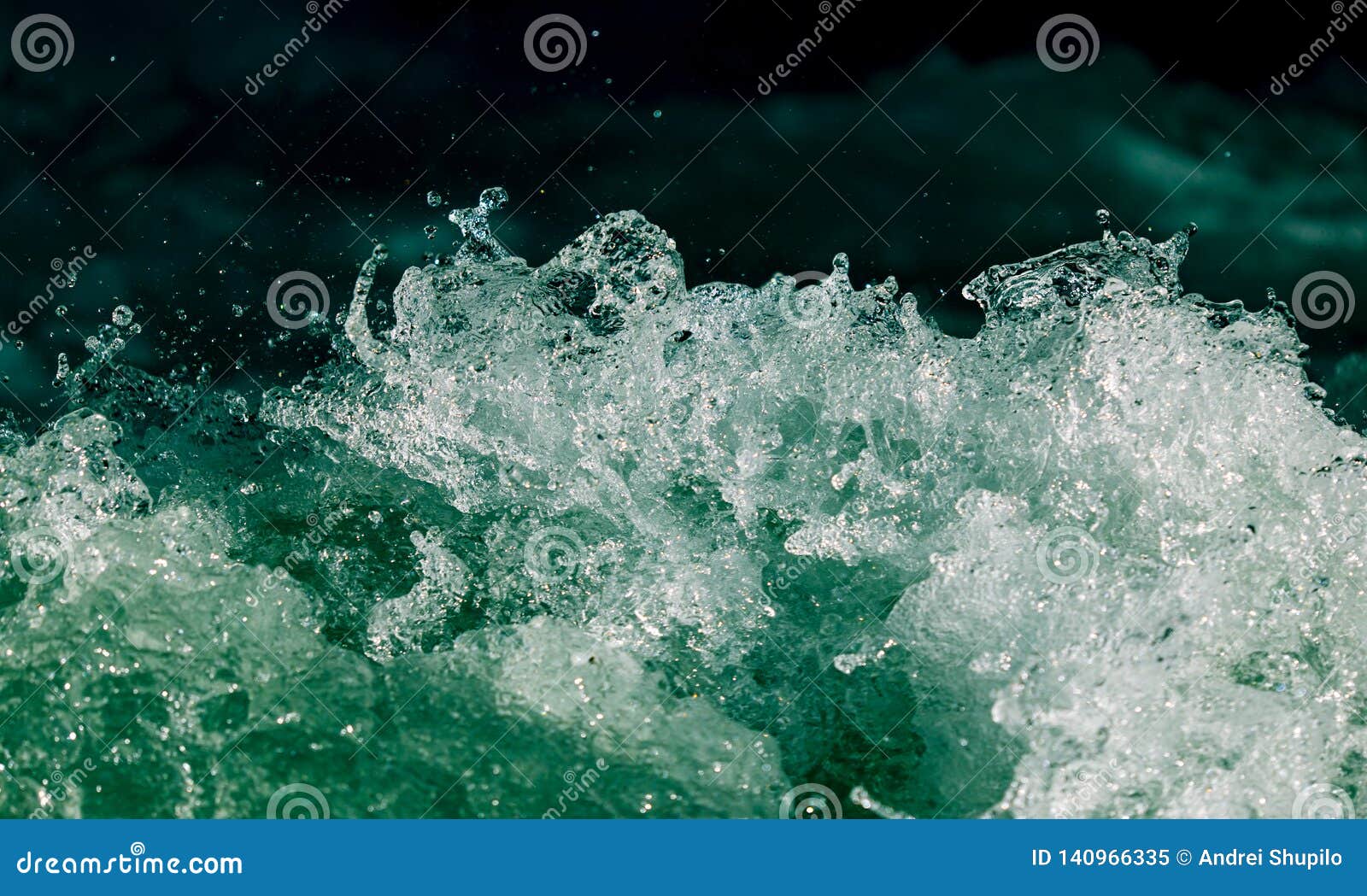 Splashes of Water from the Waves in the Sea Stock Image - Image of ...