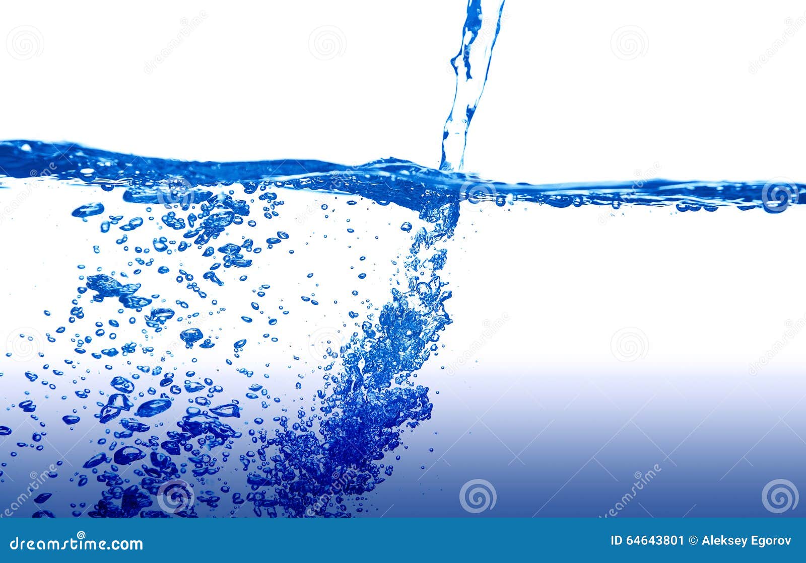 Splashing blue water stock image. Image of motion, cool - 64643801