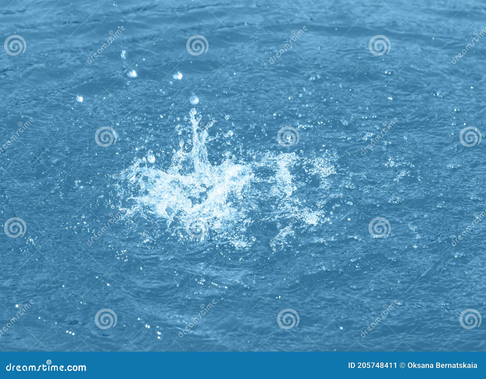 Splashing Clean Water As Background Stock Image - Image of blue ...