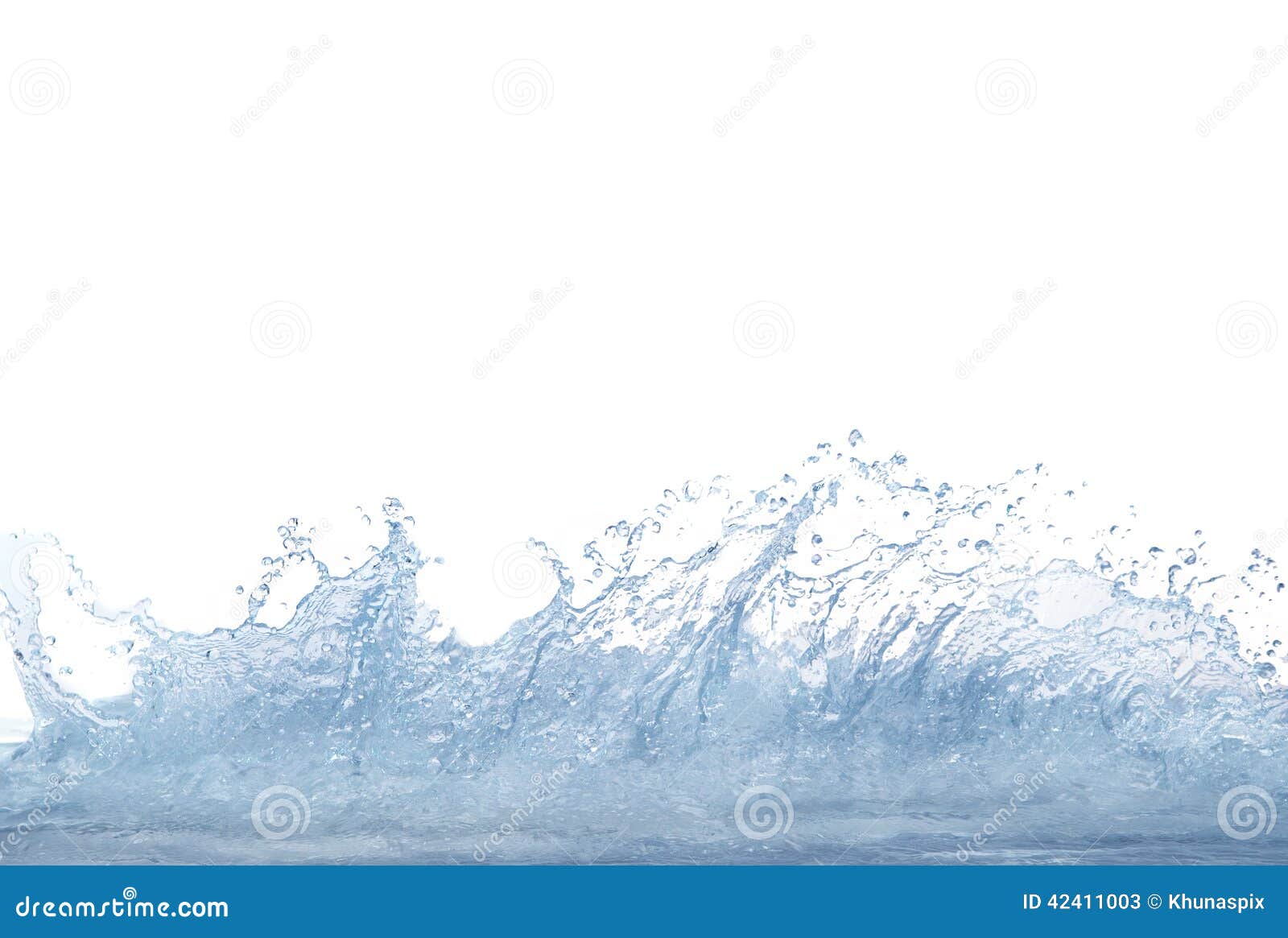 Splashing Clear and Clean Water on White Background Use for Ref Stock ...