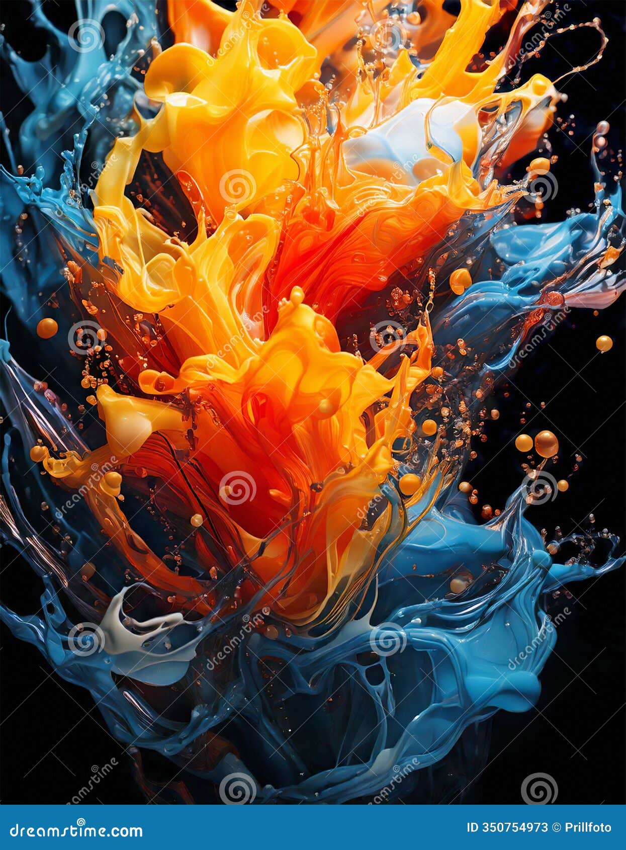Splashing colors stock illustration. Illustration of colours - 350754973