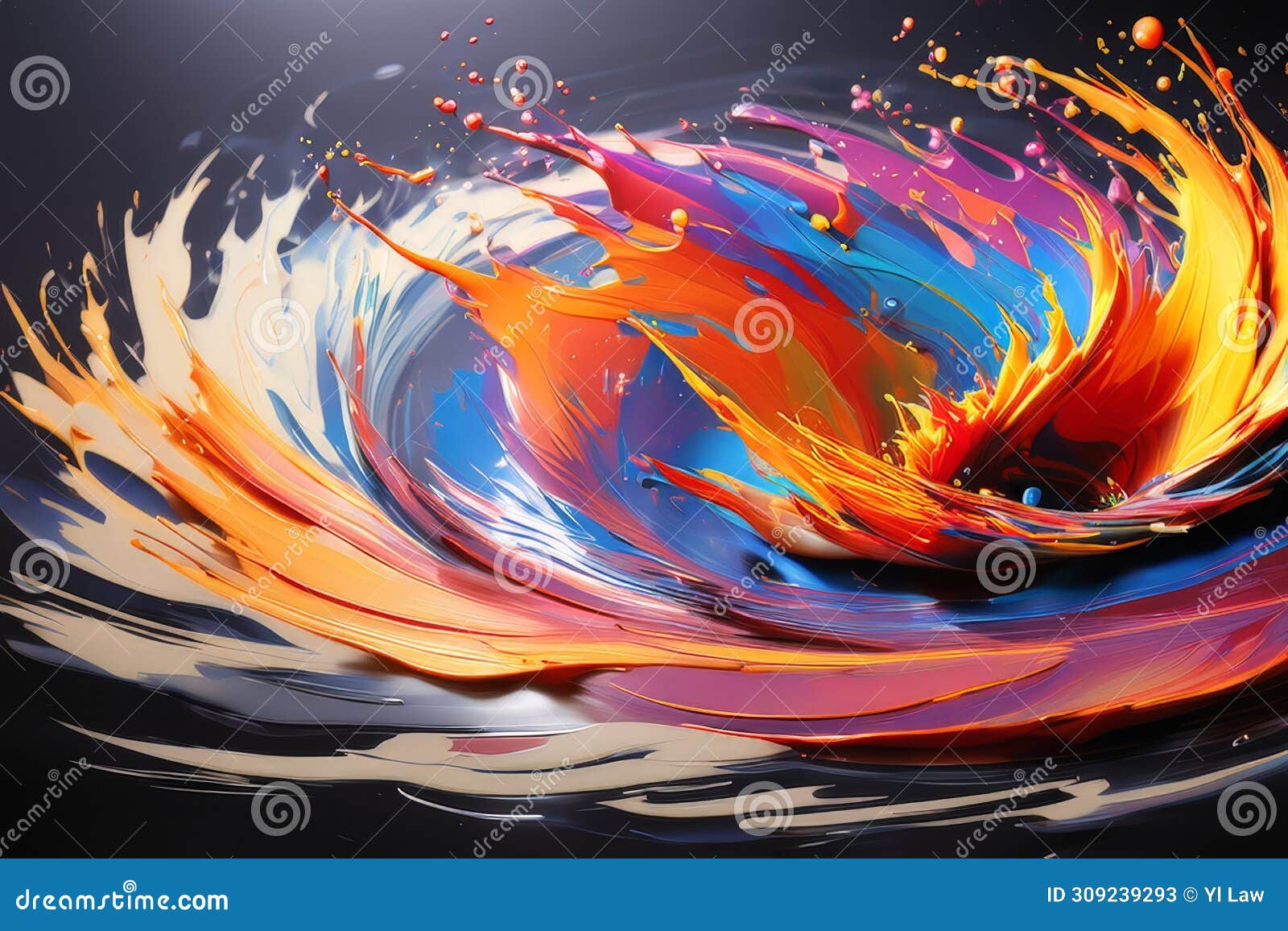 The Splashing Different Colors the Generative Ai Editorial Stock Photo ... The Splashing Different Colors the Generative Ai Editorial Stock Photo ...