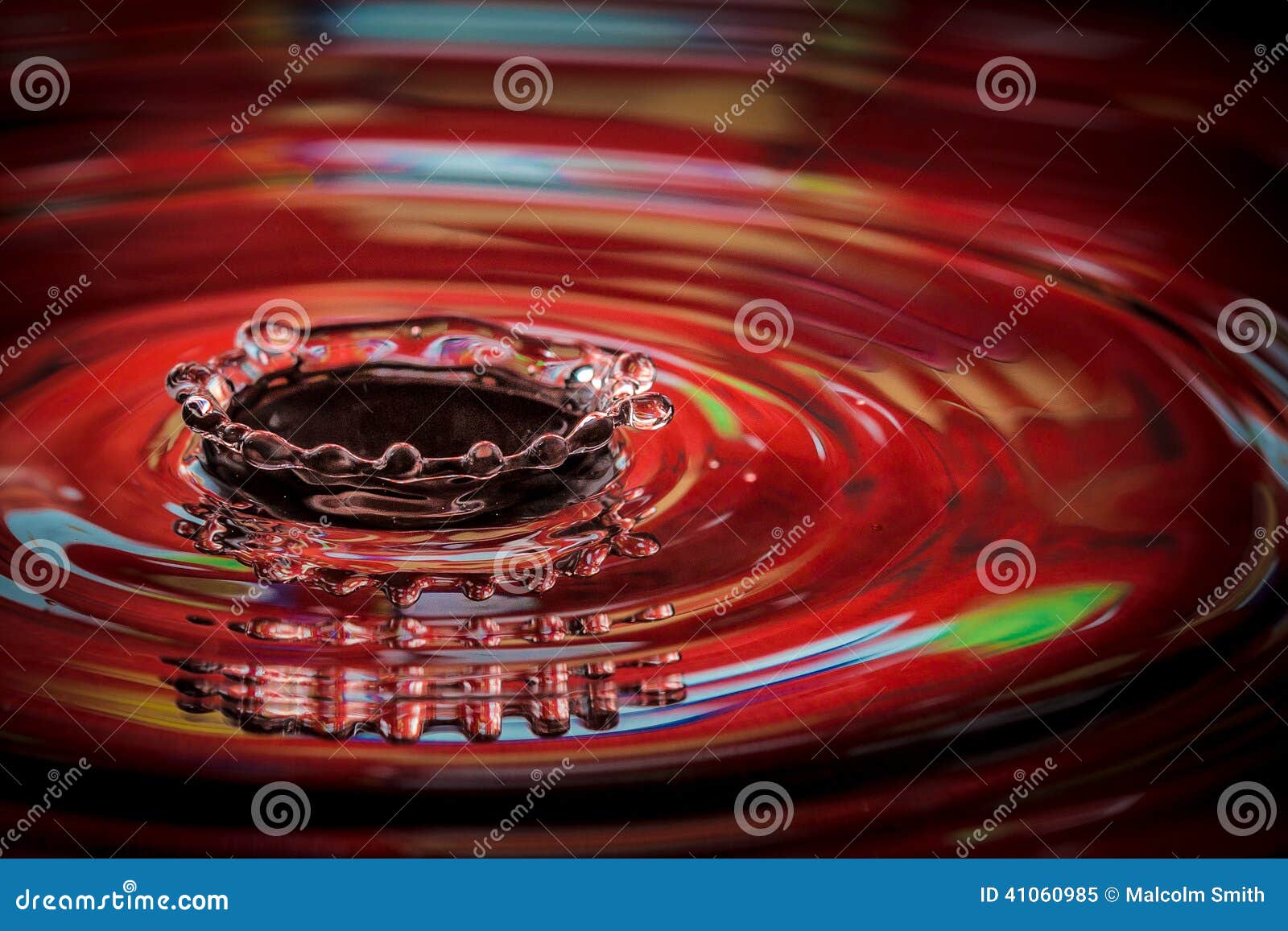 Splashing Drops of Red Water Stock Image - Image of vivid, drops: 41060985