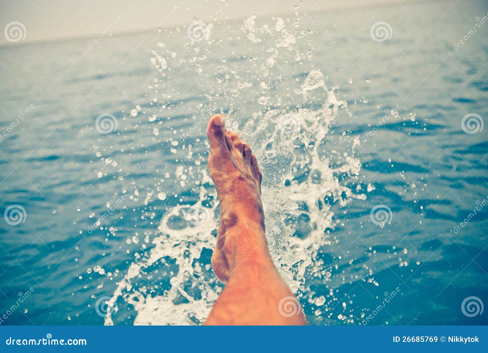 Splashing foot stock image. Image of vacation, drop, summer - 26685769