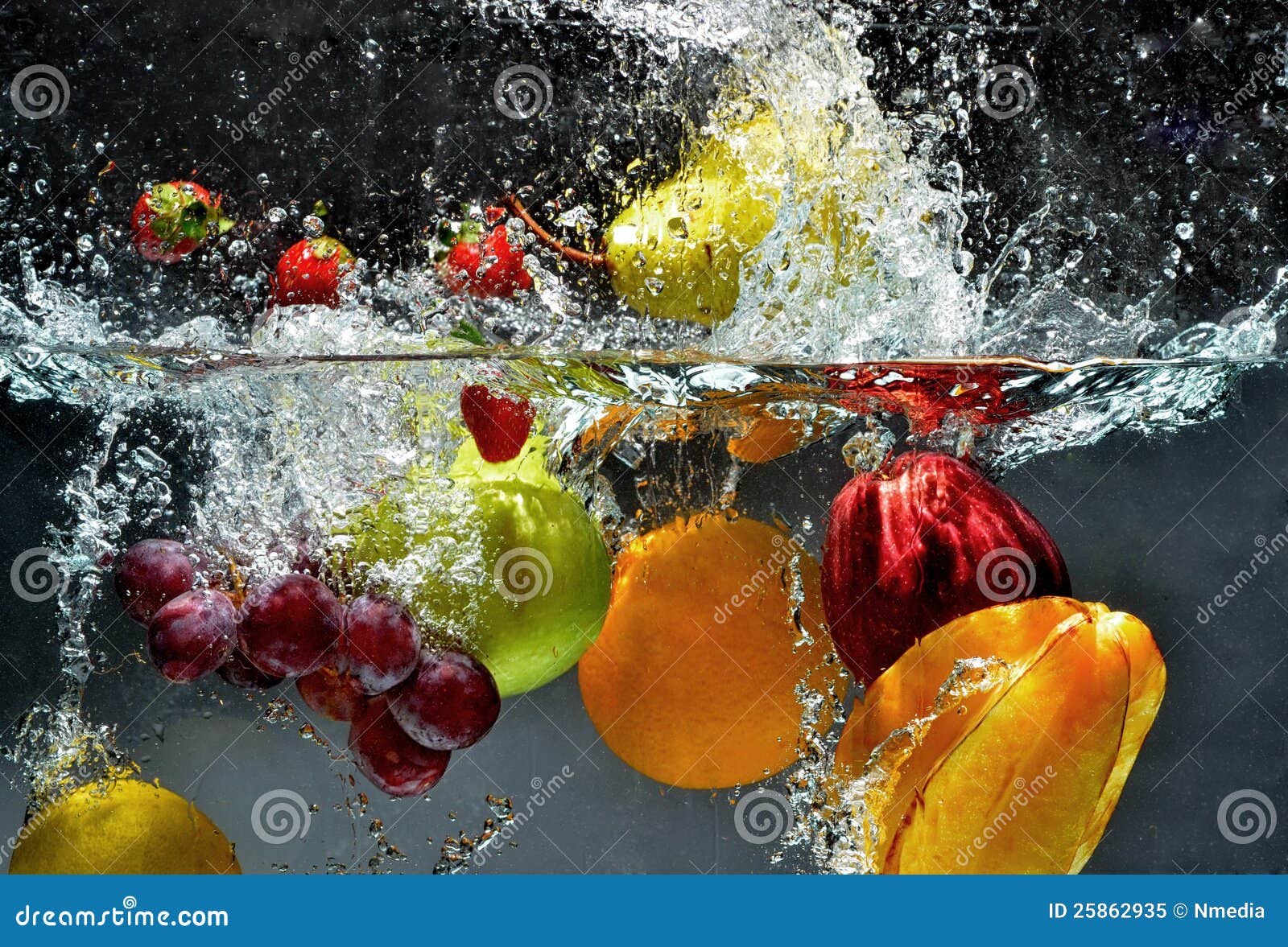 Splashing Fresh fruit 01 stock image. Image of still - 25862935
