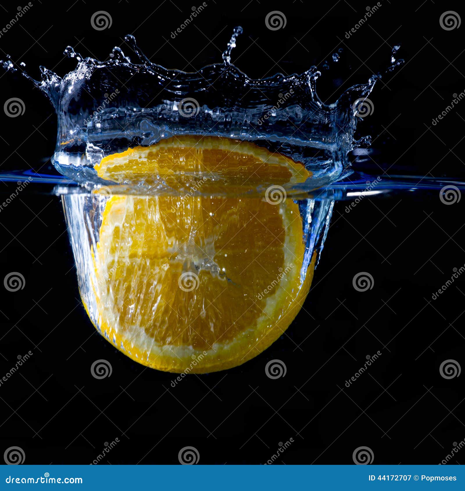 Splashing fruit on water. stock image. Image of color - 44172707