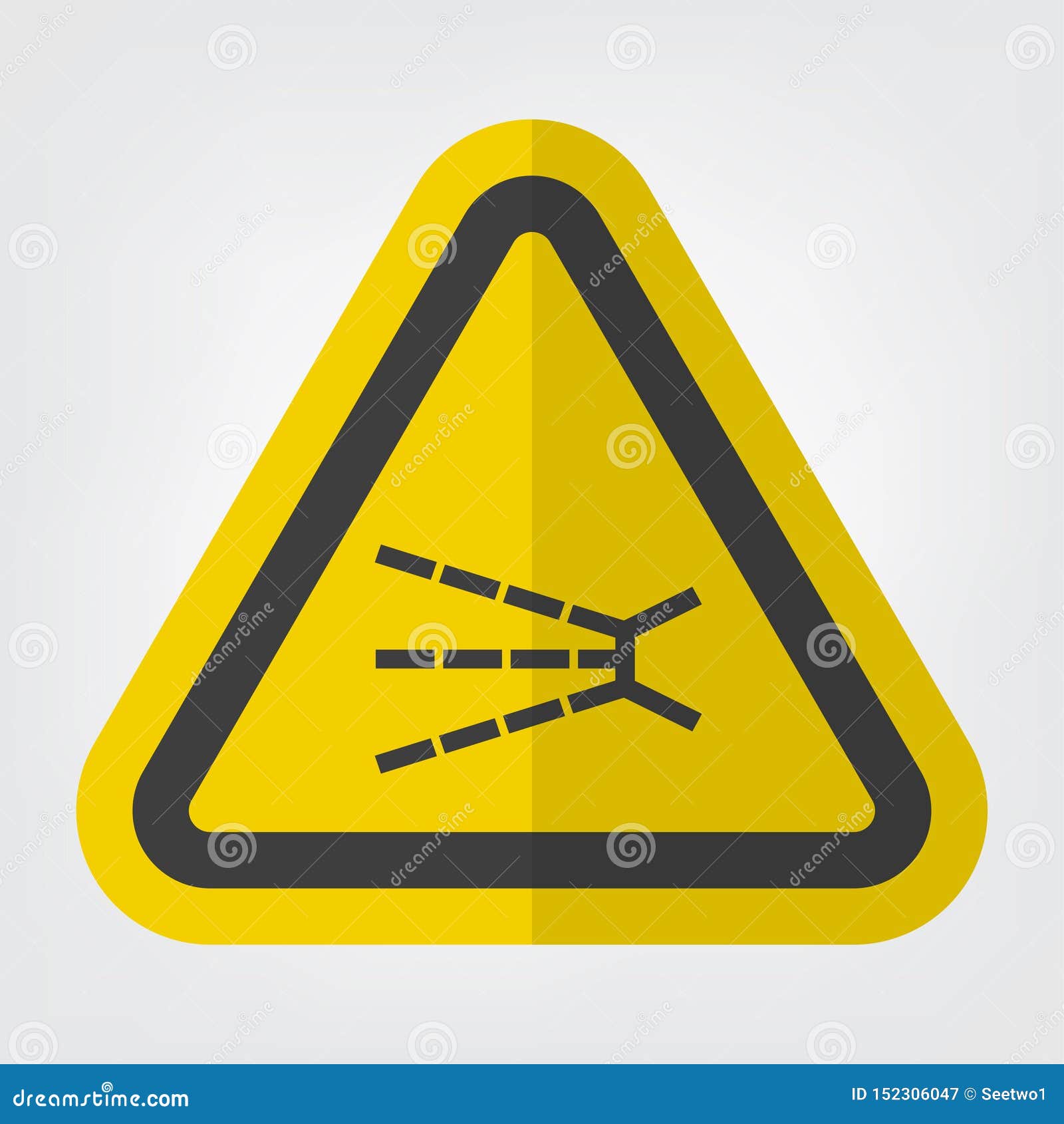 Splashing Hazard Symbol Sign Isolate on White Background,Vector ...