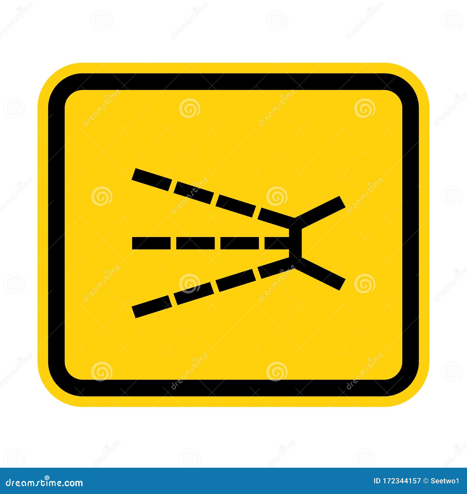 Splashing Hazard Symbol Sign Isolate on White Background,Vector ...