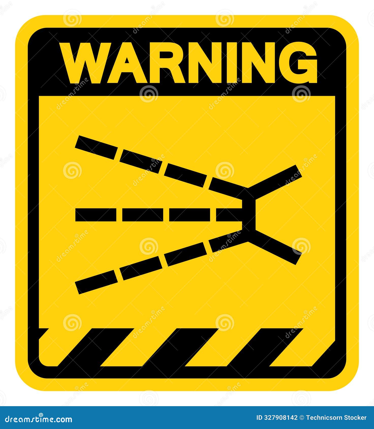 Splashing Hazard Warning Sign, Vector Illustration, Isolate on White ...