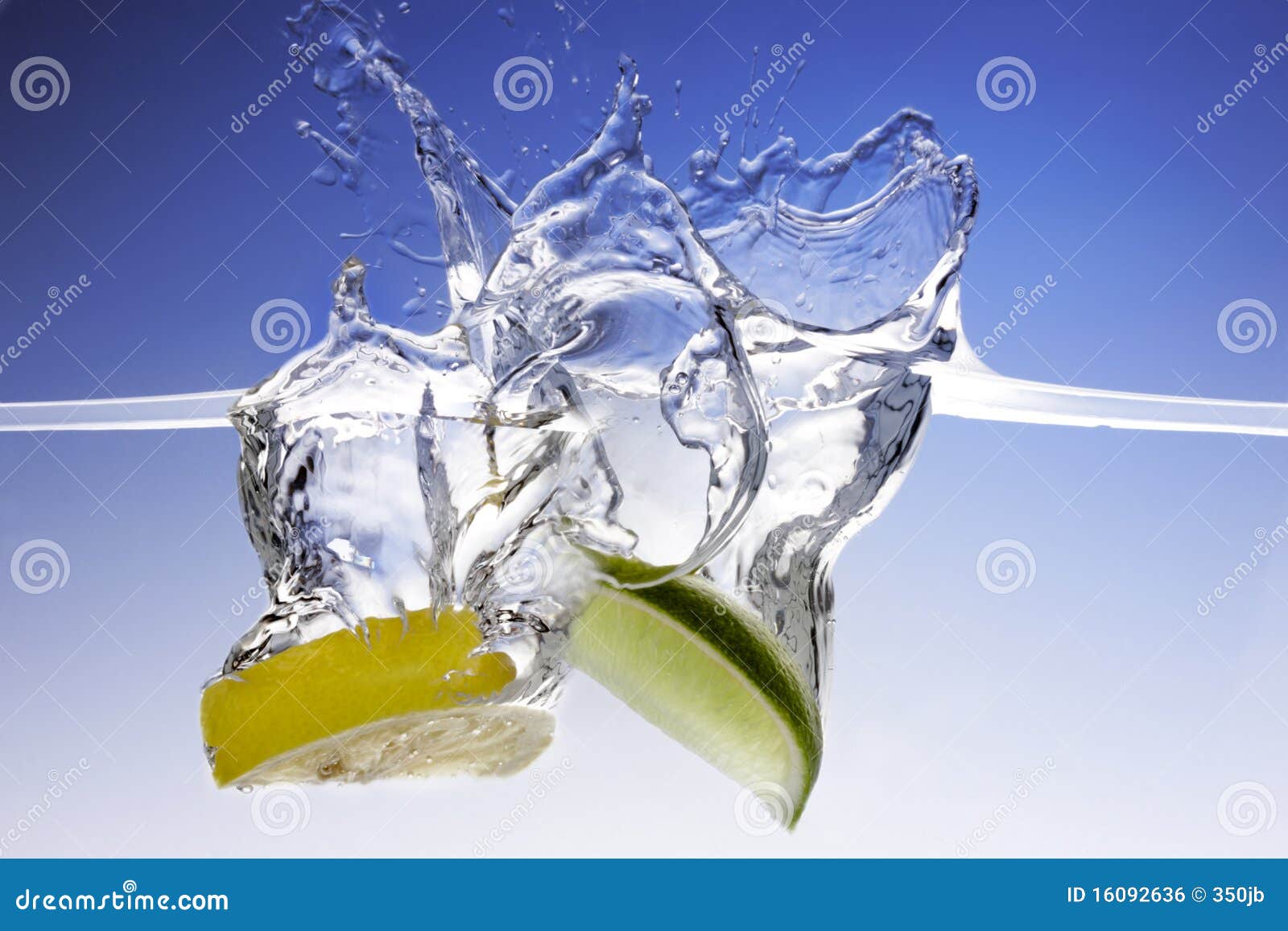 Splashing Lemon and Lime stock photo. Image of splash - 16092636