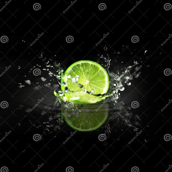 Splashing Lime stock image. Image of diet, fresh, vitamin - 18058645