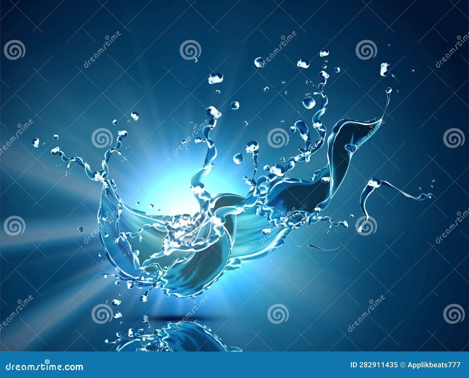 Splashing liquid effect stock vector. Illustration of wave - 282911435