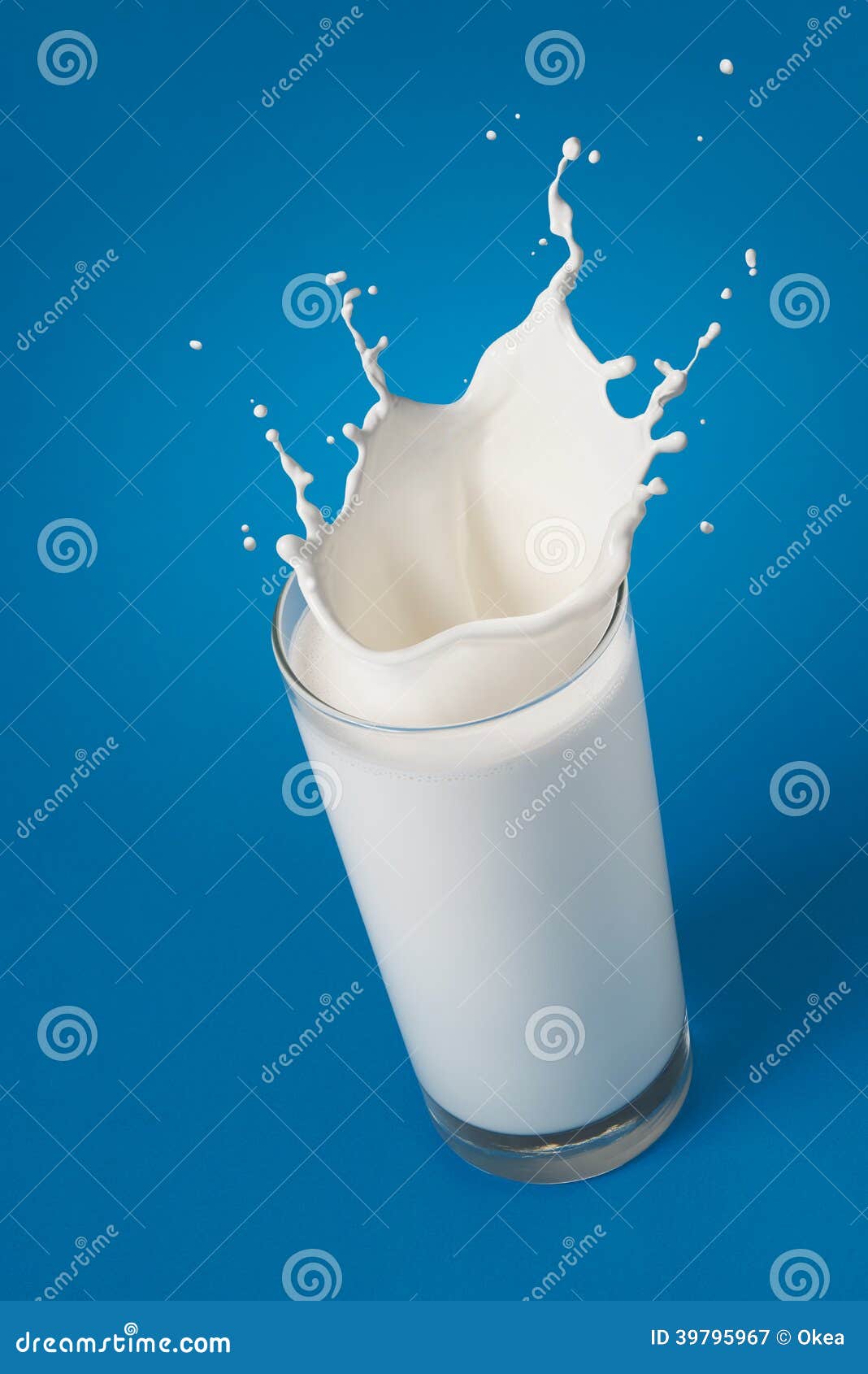 Splashing milk stock image. Image of blue, splash, drink - 39795967