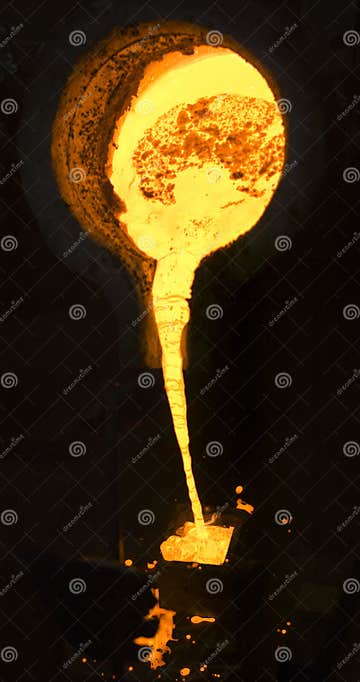 Splashing Molten Metal stock image. Image of industry, crucible - 786663