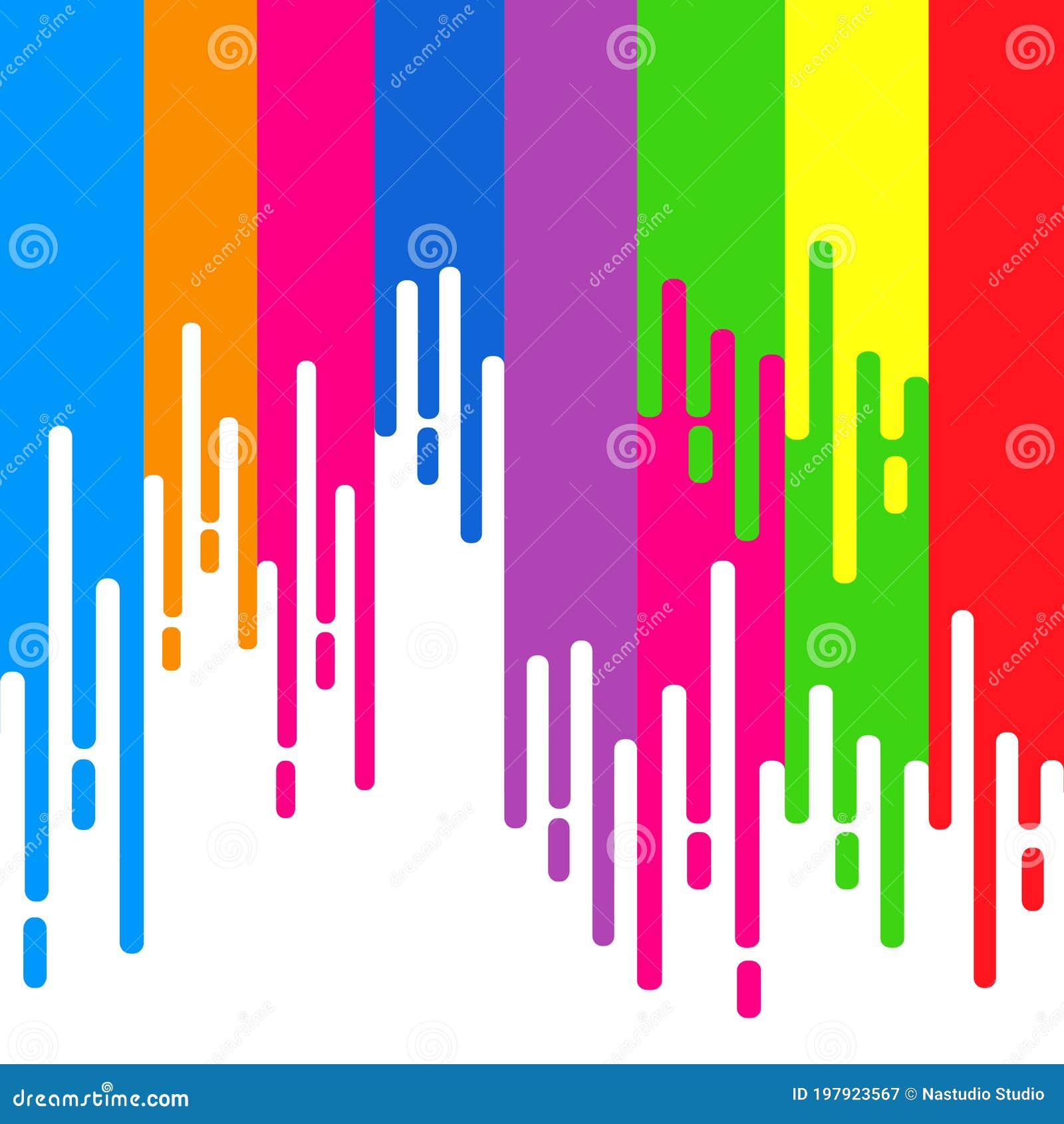 Splashing Paint. Multicolor Paint Dripping on Abstract Background Stock ...