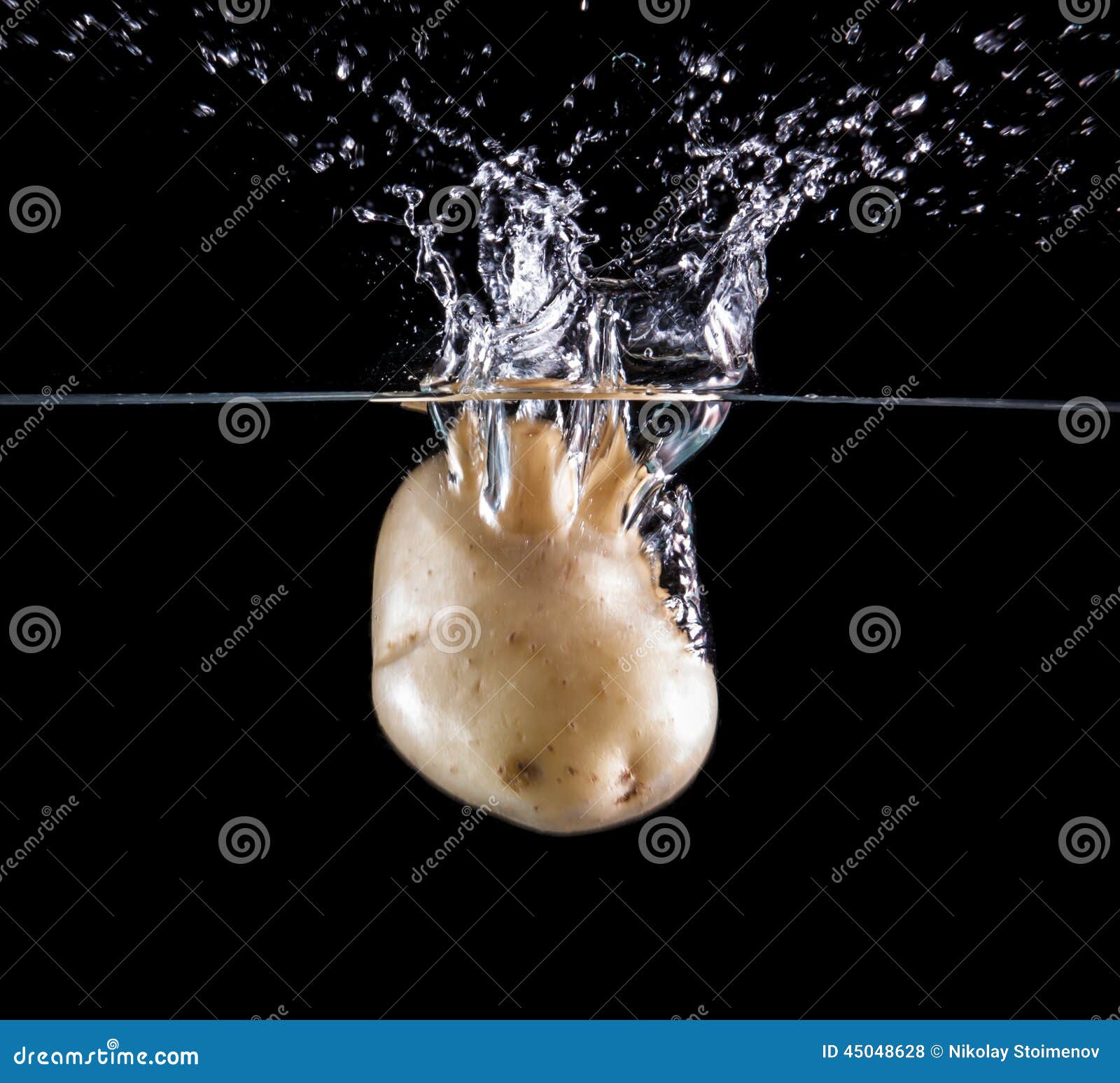 Splashing potato stock photo. Image of healthy, motion - 45048628