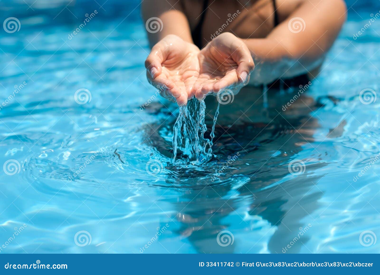 Splashing pure pool water stock photo. Image of liquid - 33411742