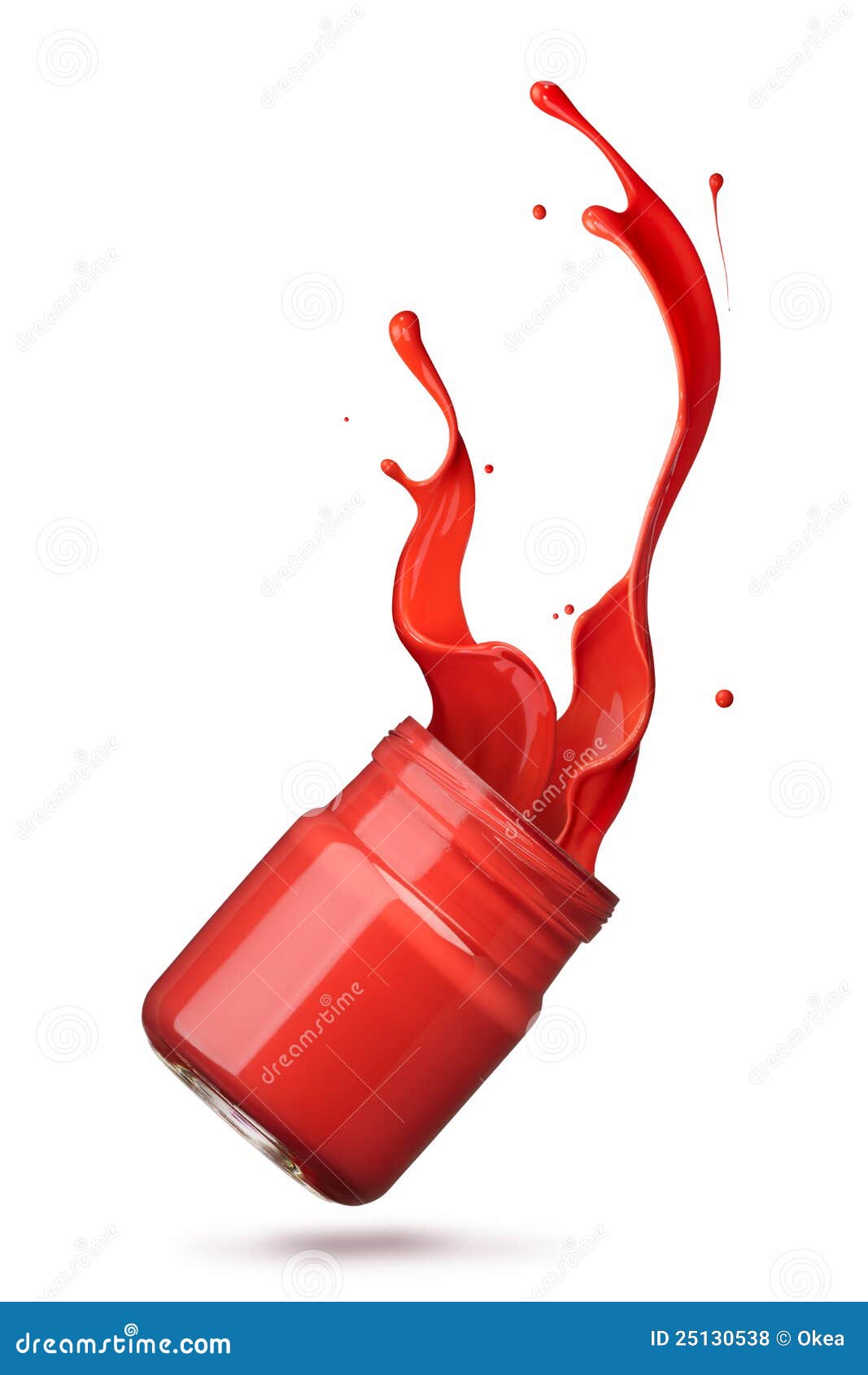 Splashing red ink stock illustration. Illustration of isolated - 25130538