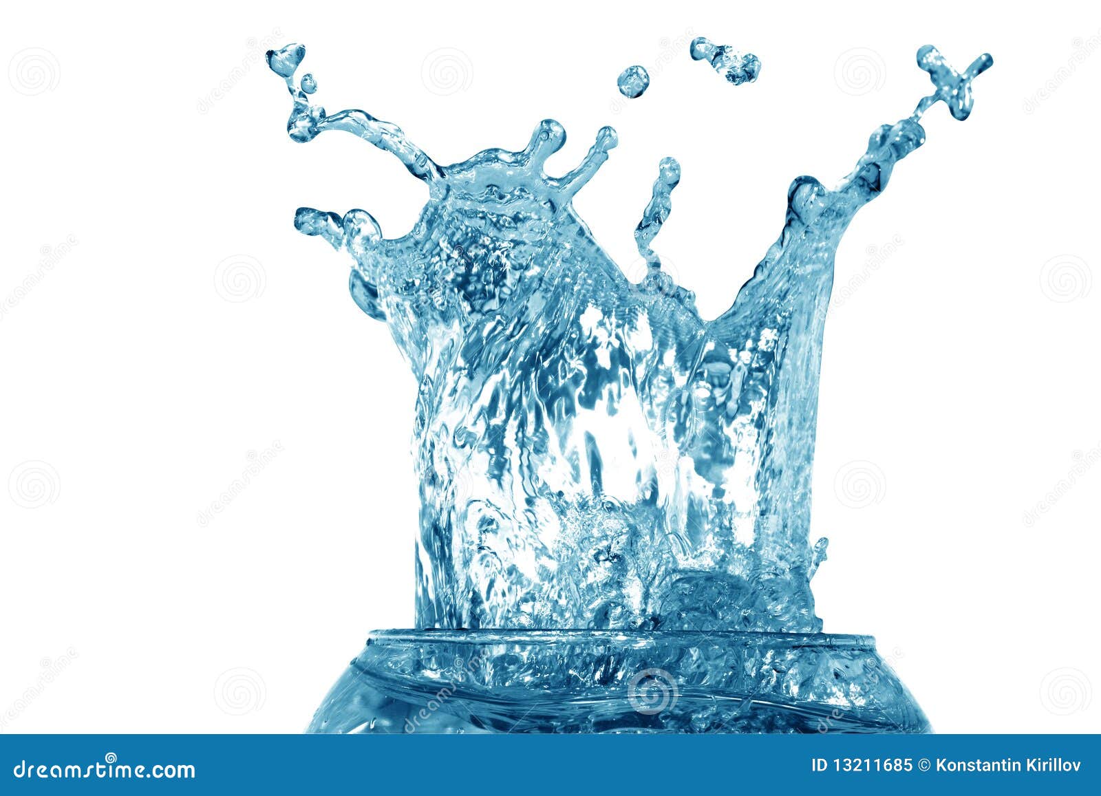 Splashing Water stock image. Image of blue, water, flowing - 13211685