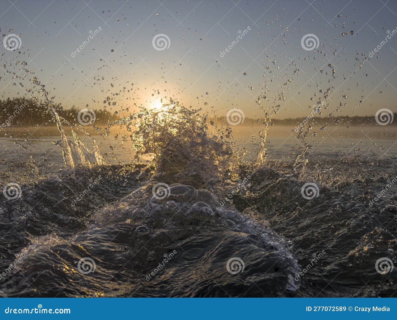 Splashing of Water Droplets and Reflection of Sunlight on the Drops ...