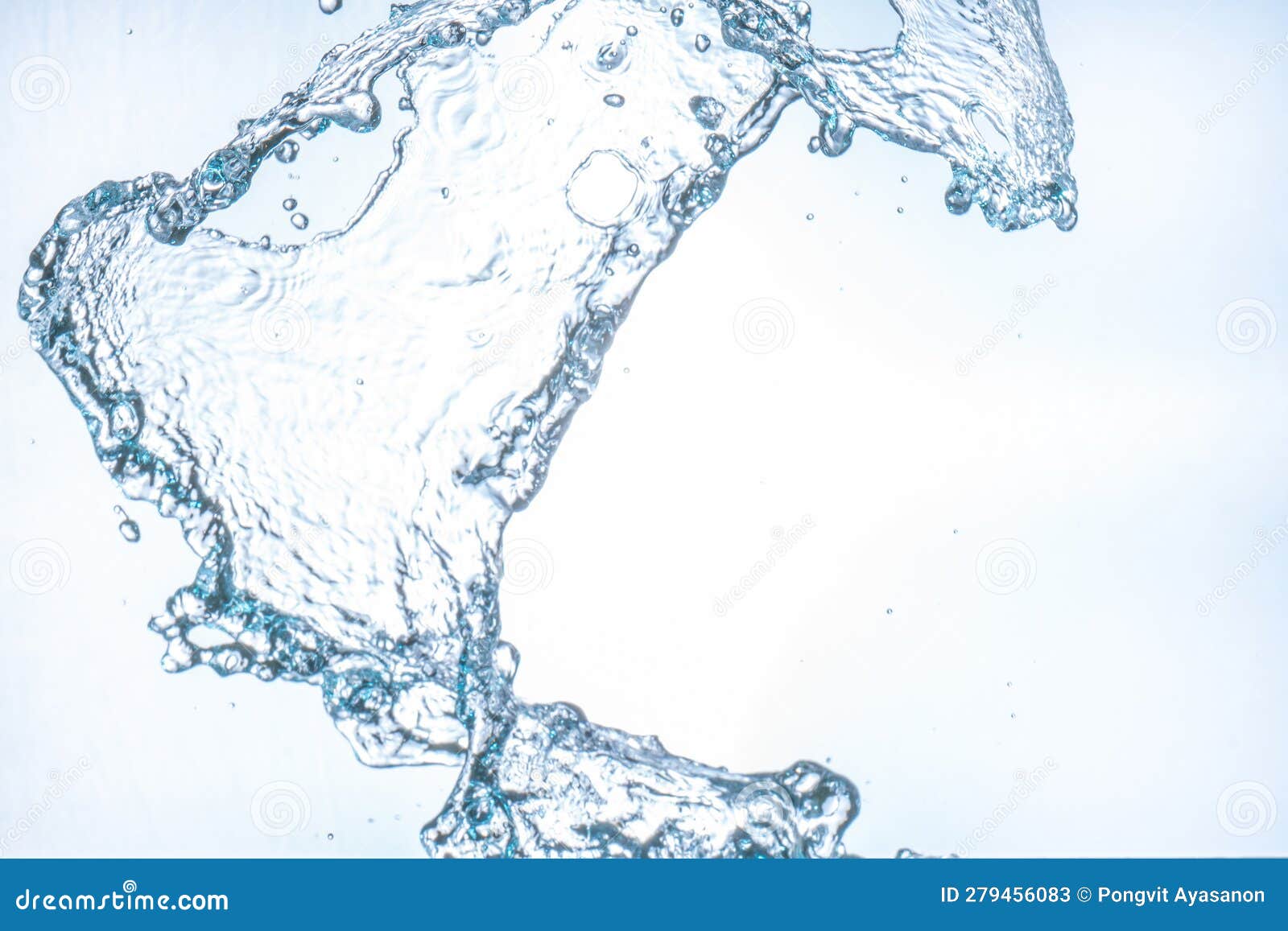 Splashing Water Droplets on a White Background Stock Image - Image of ...