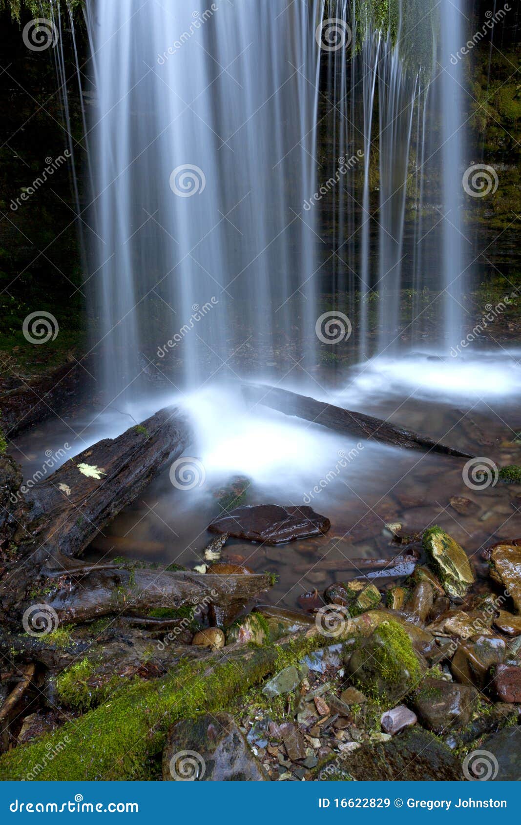 Splashing Water from the Falls. Stock Image - Image of shadow, magical ...