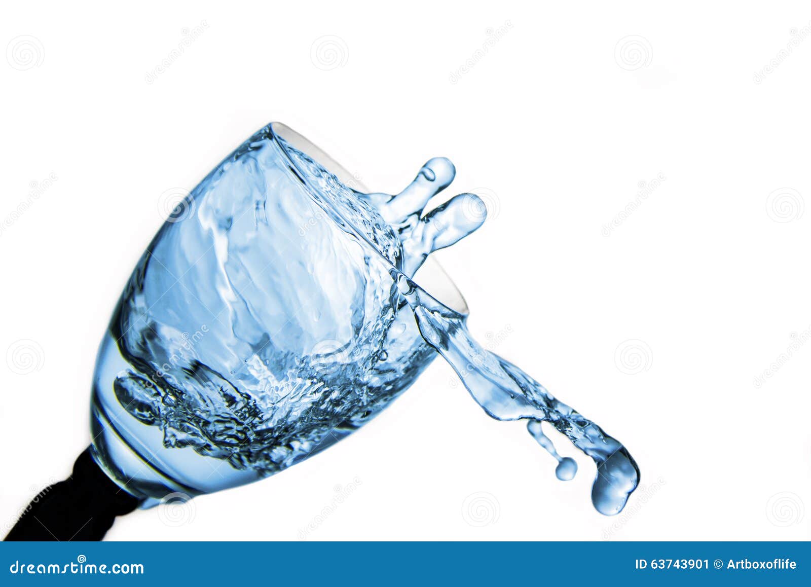 Splashing Water in the Glass. Stock Image - Image of clear, motion ...